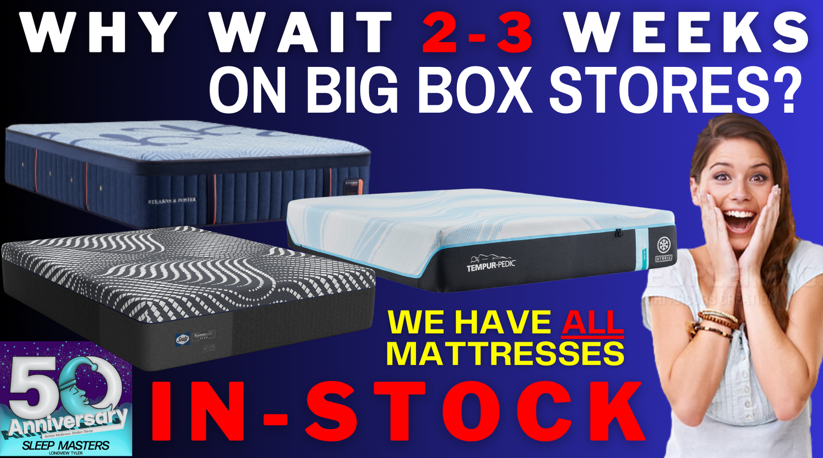 Mattresses for Sale Longview & Tyler TX — Sleep Masters & Furniture Now